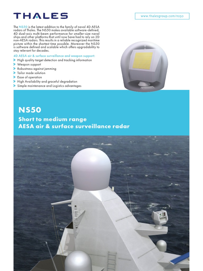 Thales NS50 | PDF | Frigate | Radar