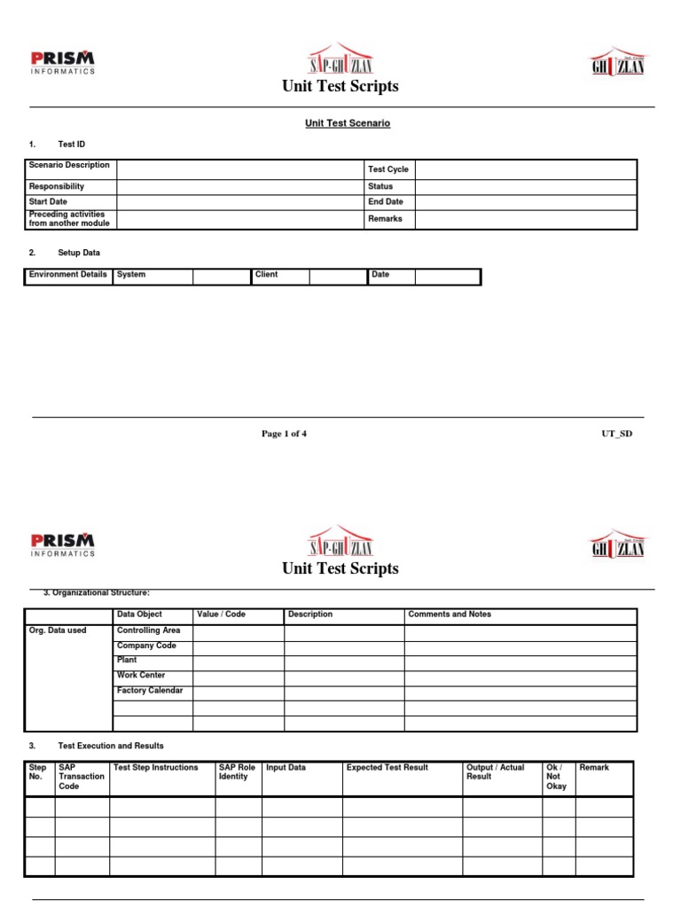 12 Unit Test Document | PDF | Unit Testing | Systems Engineering 12 Unit Test Document | PDF | Unit Testing | Systems Engineering