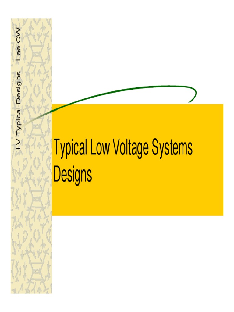 Low Voltage System Design Guidelines | PDF | Relay | Mains Electricity
