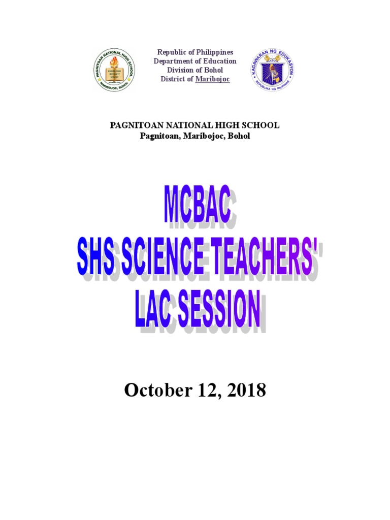 LAC Session | PDF | Educational Assessment | Teachers