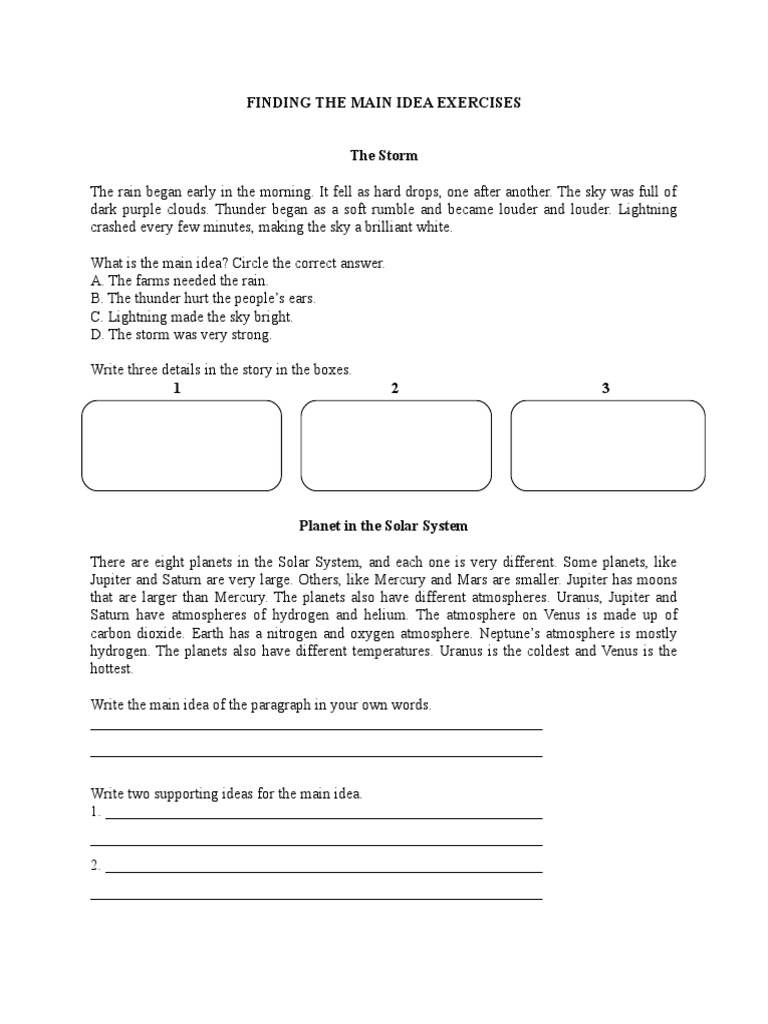 Identifying Main Ideas | PDF