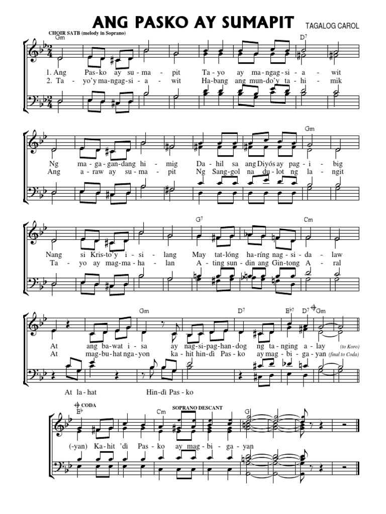 Ang Pasko Ay Sumapit | PDF