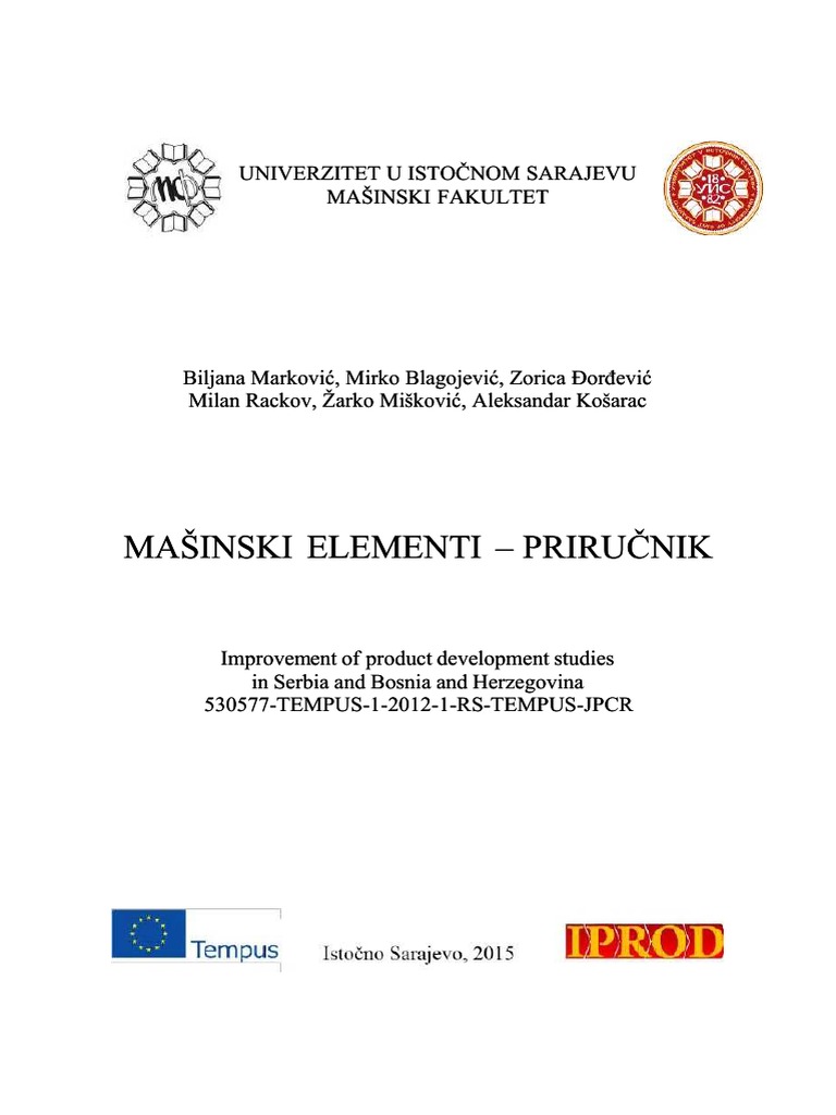 Masinski Elementi Prirucnik | PDF