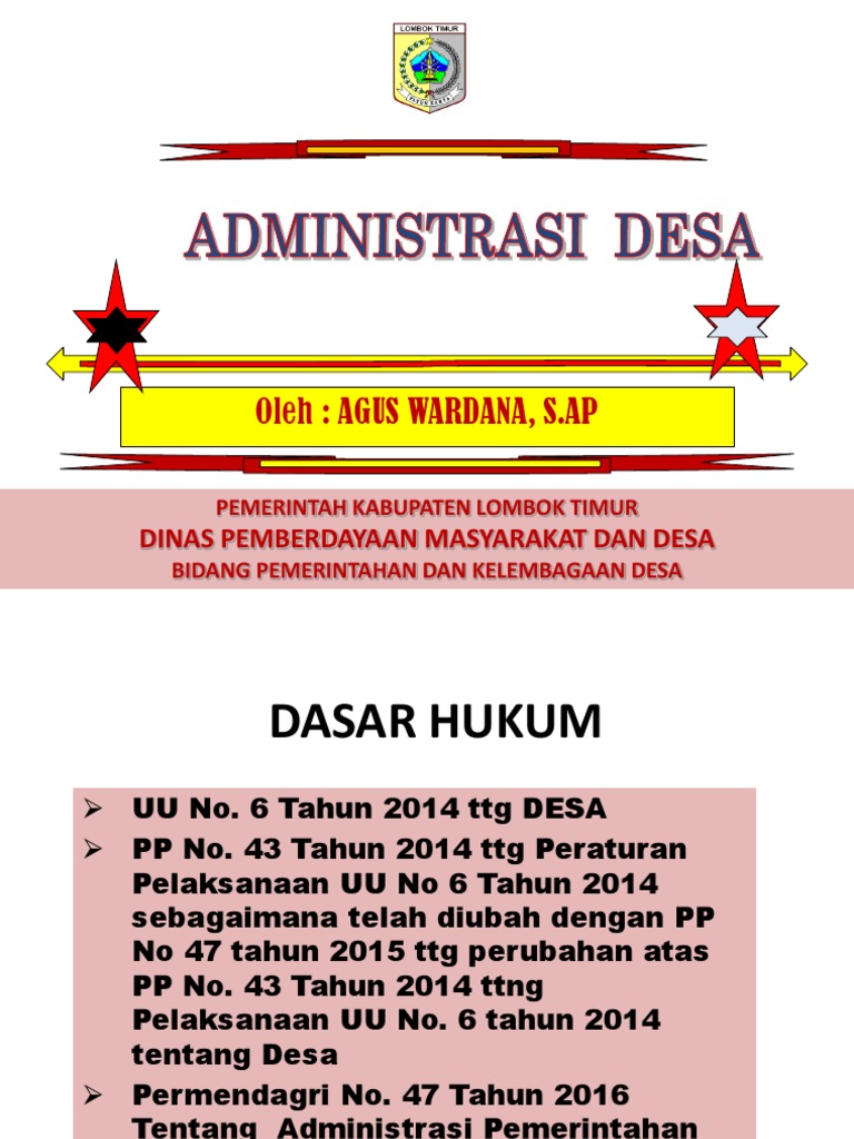Administrasi Desa | PDF