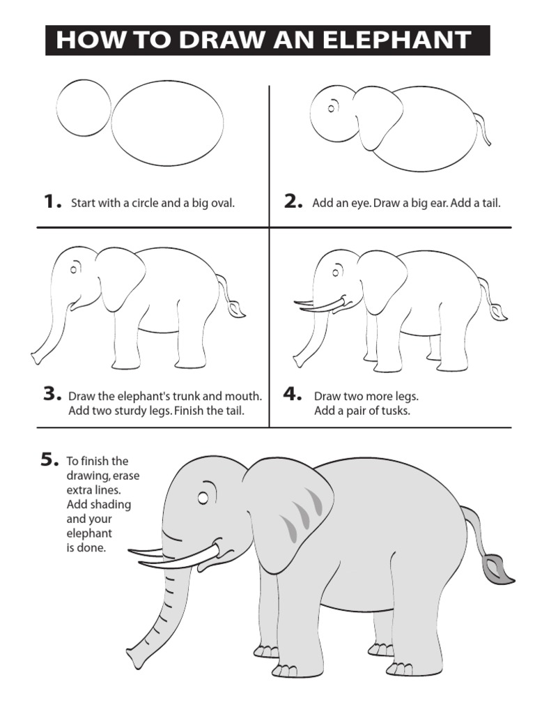 How To Draw An Elephant Image PDF | PDF