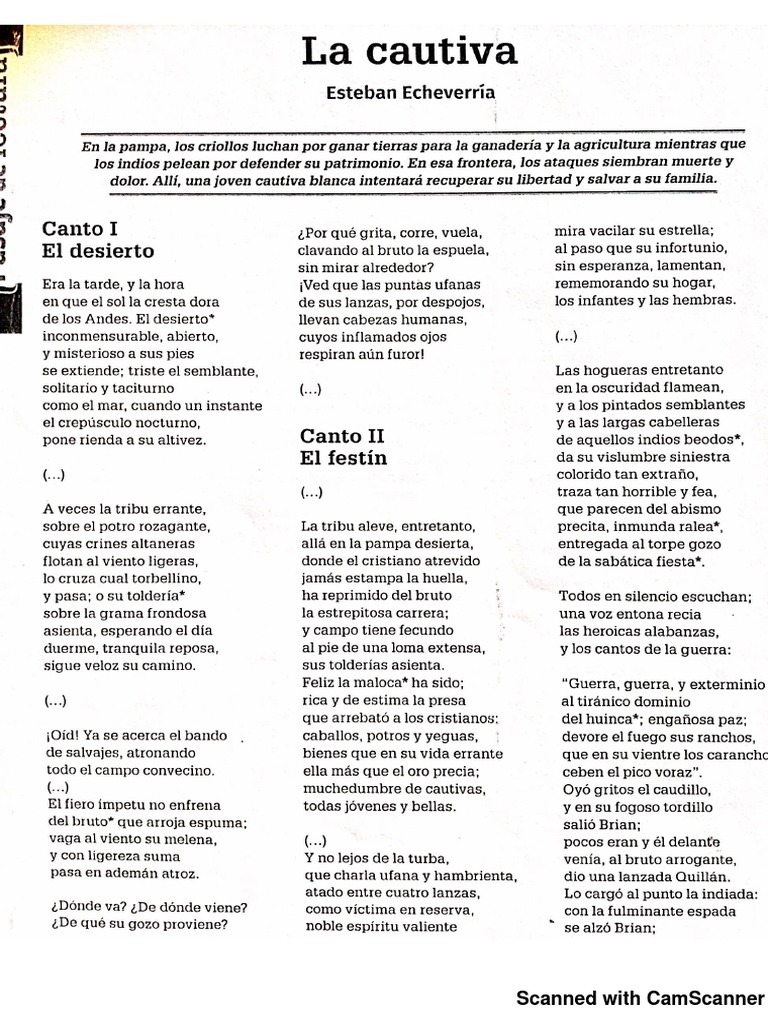La Cautiva | PDF