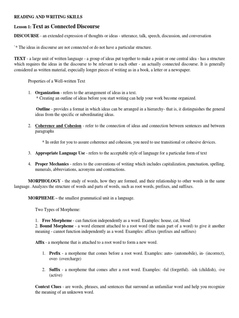 Reading and Writing CG | PDF | Brainstorming | Word