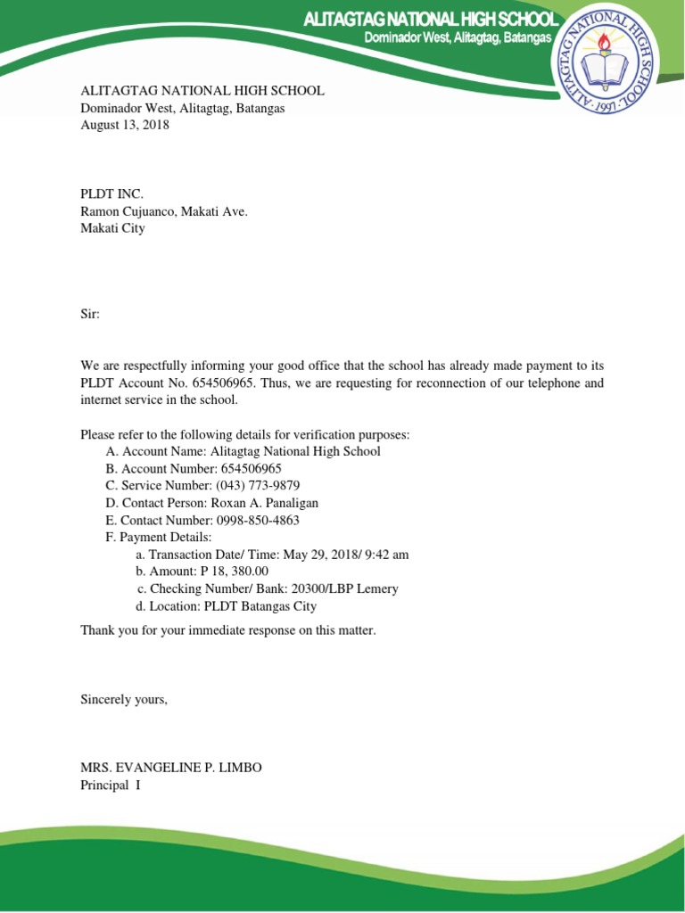 Letter For Reconnection | PDF