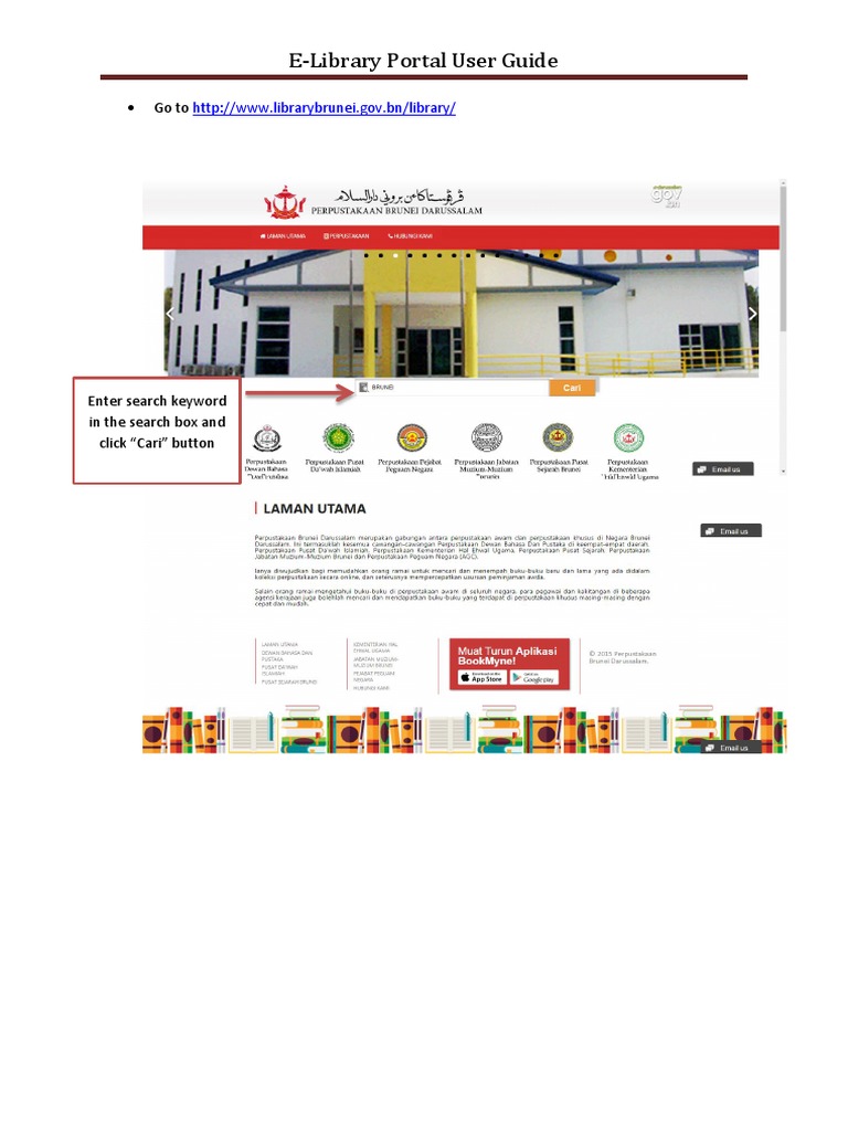E-Library Portal User Guide: Go To | PDF