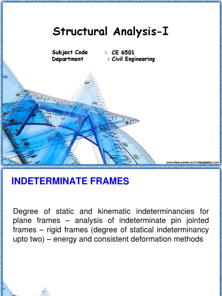 Indeterminate Structural Analysis Methods | PDF | Structural Analysis ...