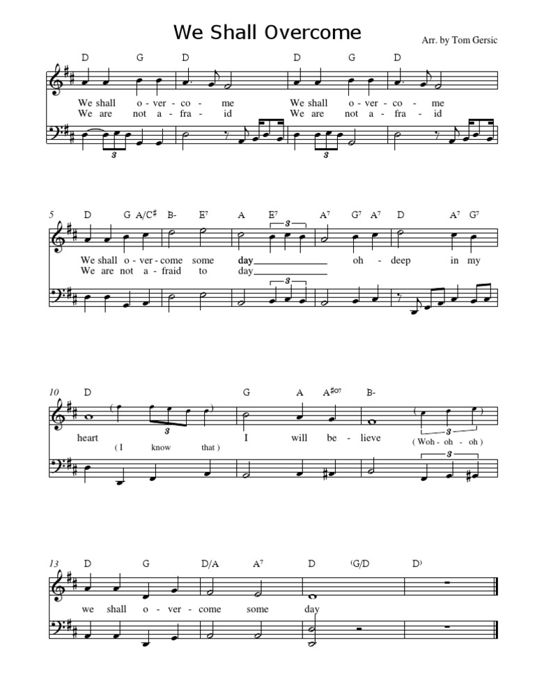 We Shall Overcome | PDF