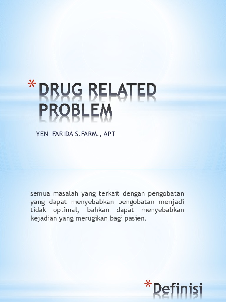 Drug Related Problem | PDF