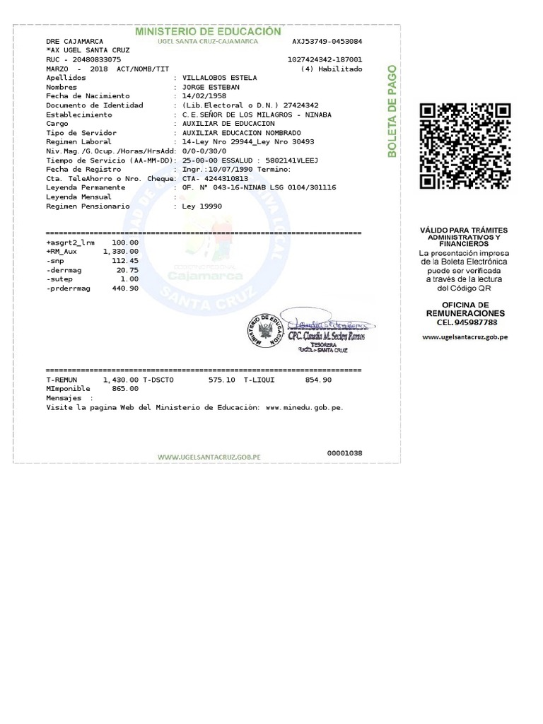 Modelo de Boleta | PDF