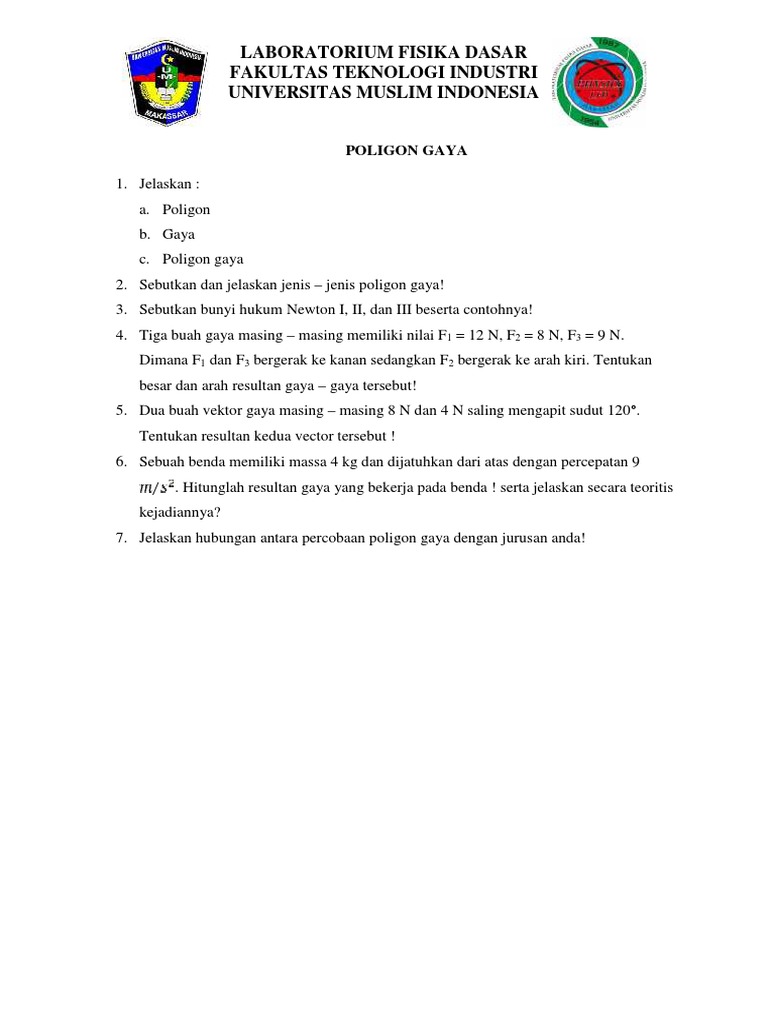 Soal Lab. Fisika Dasar 2018 | PDF