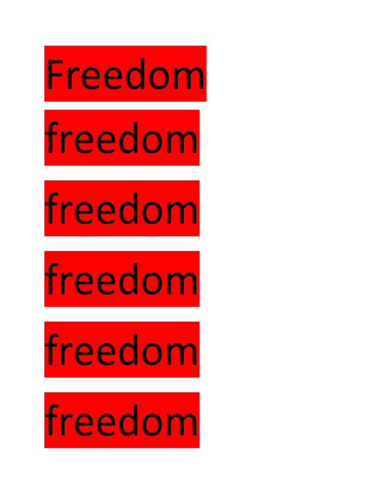 Freedom Freedom | PDF