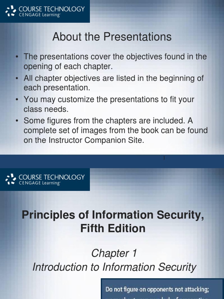 PPT Ch01 | Download Free PDF | Information Security | Computer Security