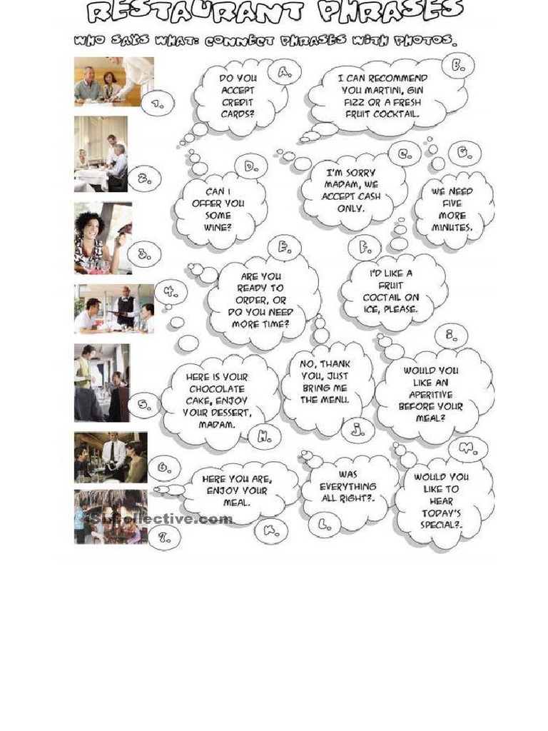 Restaurant Exercises | PDF