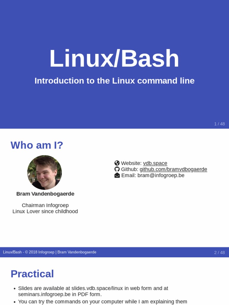 Workshop Linux | PDF | Linux | Command Line Interface
