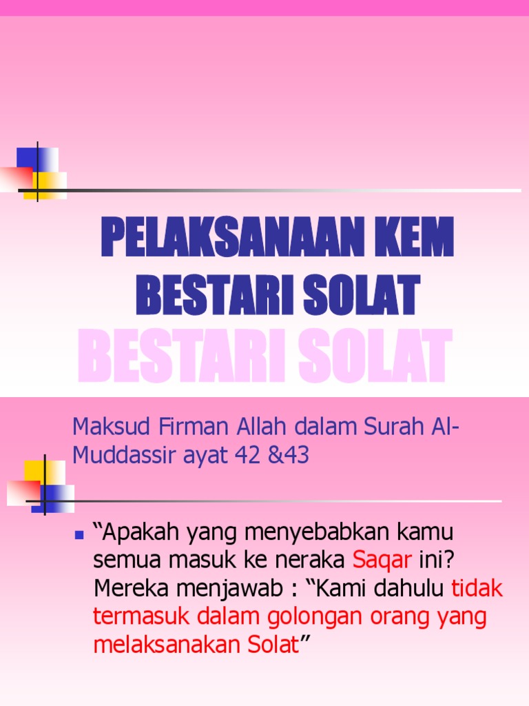 Kem Bestari Solat | PDF