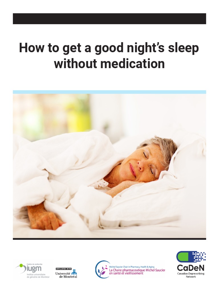 How To Get A Good Night S Sleep Without Medication Pdf Relaxation