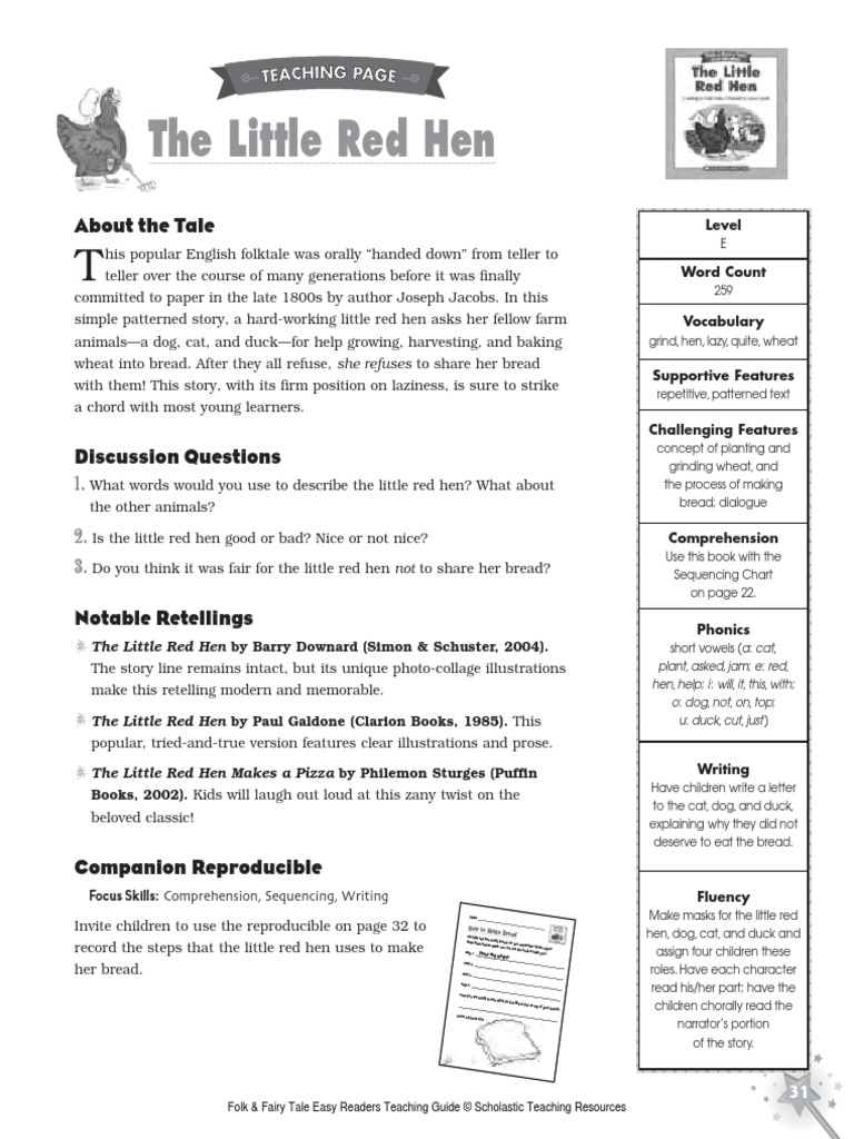 The Lillte Red Hen | PDF