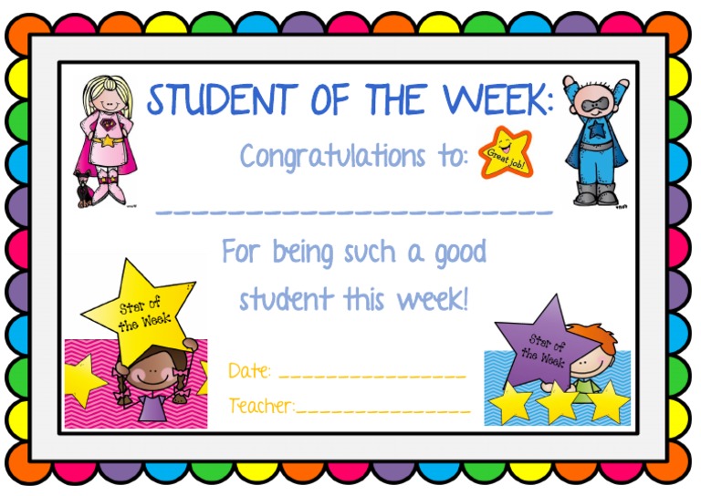 Star of The Week Poster | PDF