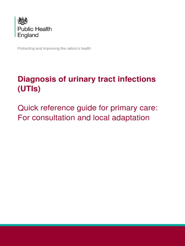 Urinary Tract Infection UTI Guidance | PDF | Urinary Tract Infection ...