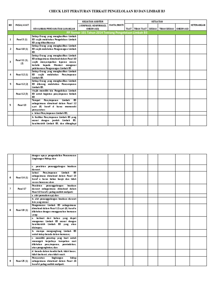 Check List b3 | PDF