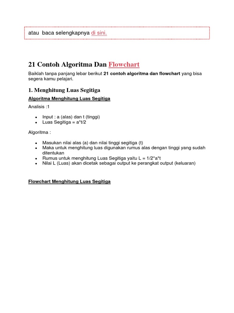 Contoh Fowchart | PDF