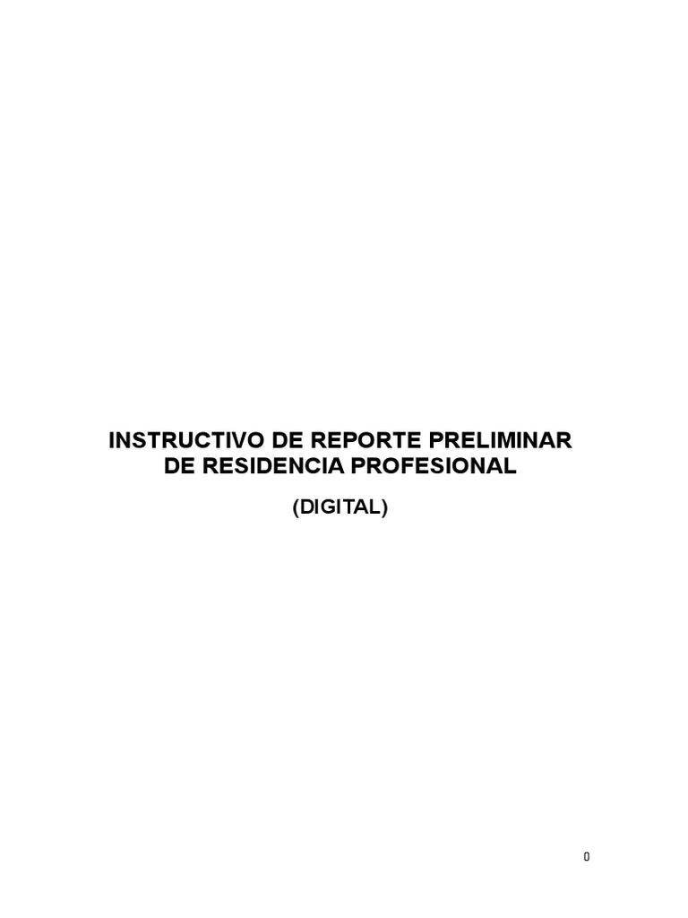 Reporte Preliminar de Residencia Profesional | PDF | Toma de decisiones | Planificación