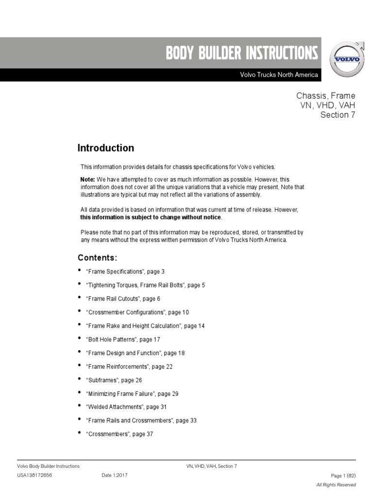 Body Builder Instructions: Contents | PDF | Strength Of Materials ...