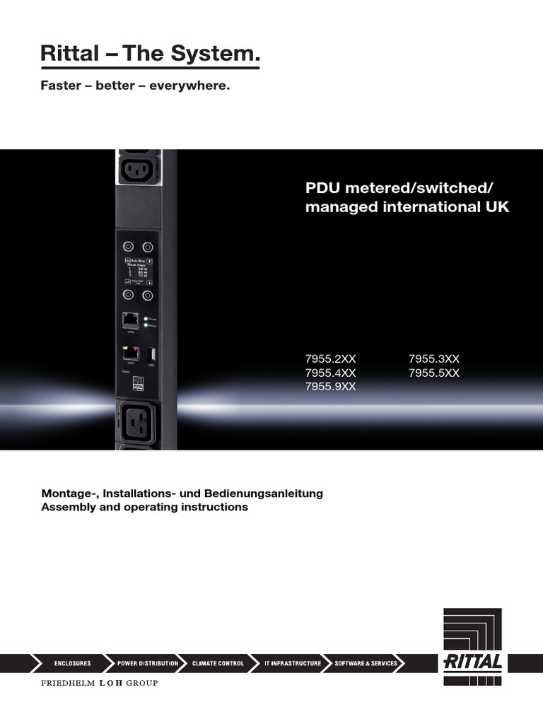Rittal 7955211 Instrucciones 3 5902 | PDF | Light Emitting Diode ...