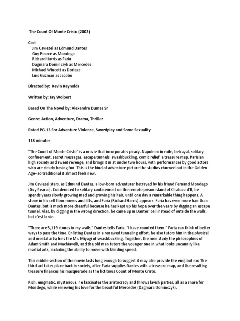 The Count of Monte Cristo | PDF