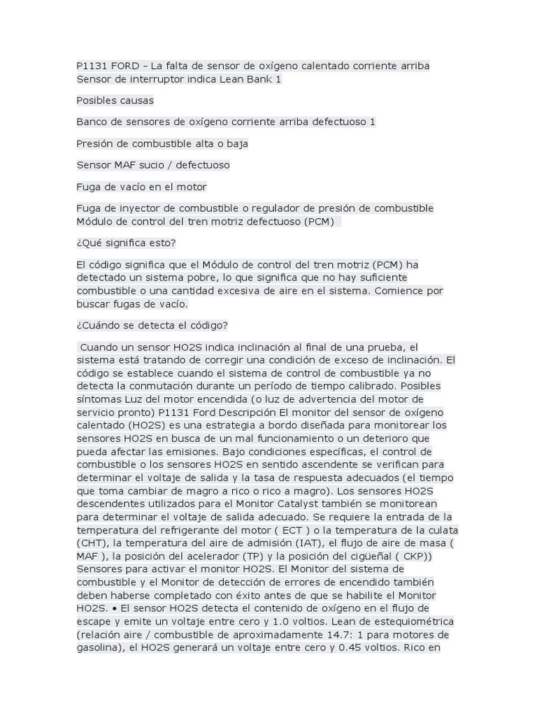 p1131 Ford | PDF | Energía y recursos | Science