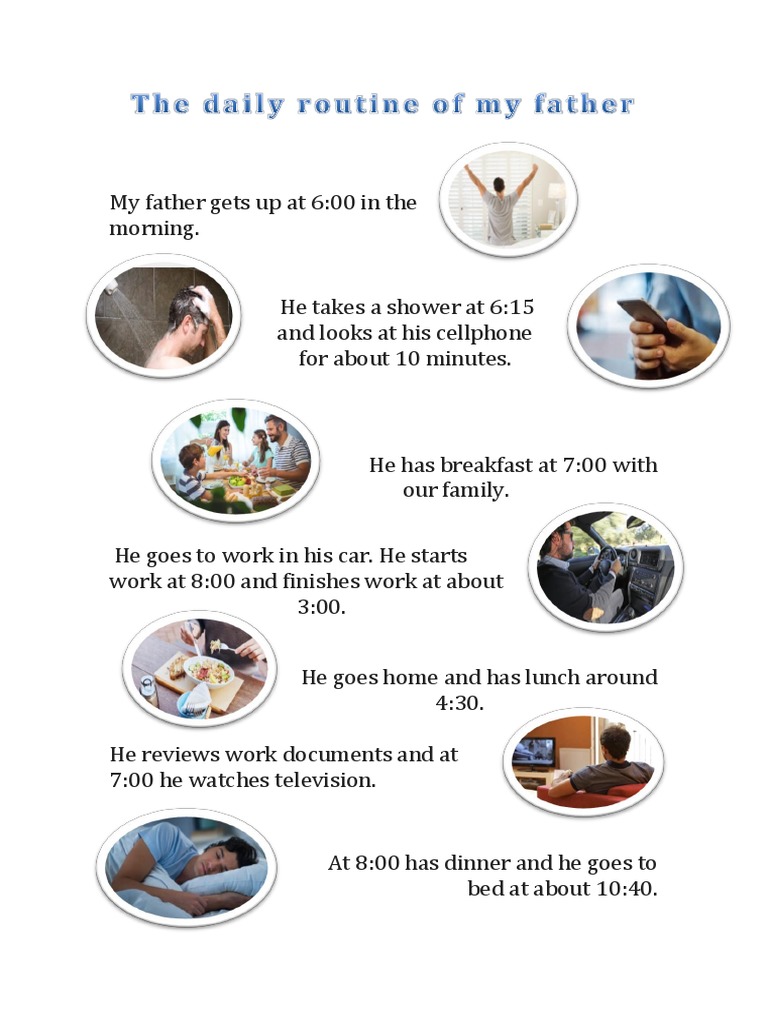 The Daily Routine of My Father | PDF