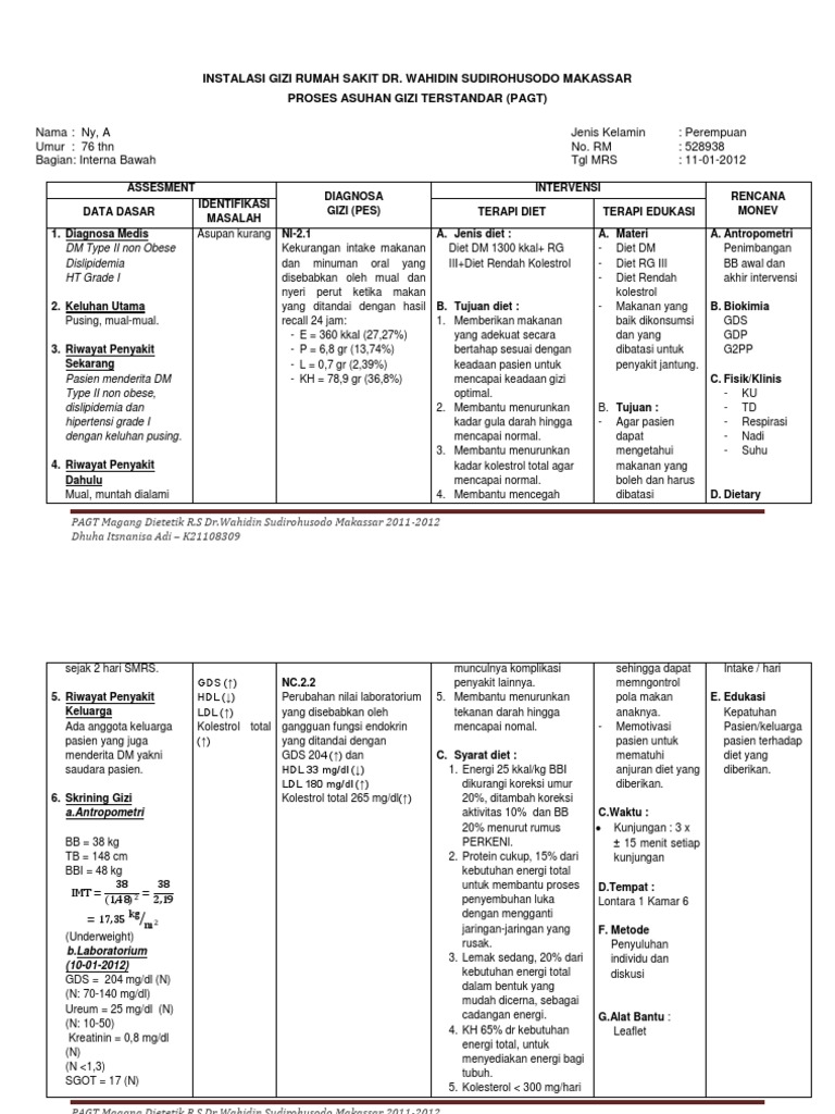 Contoh PAGT Ny. A | PDF