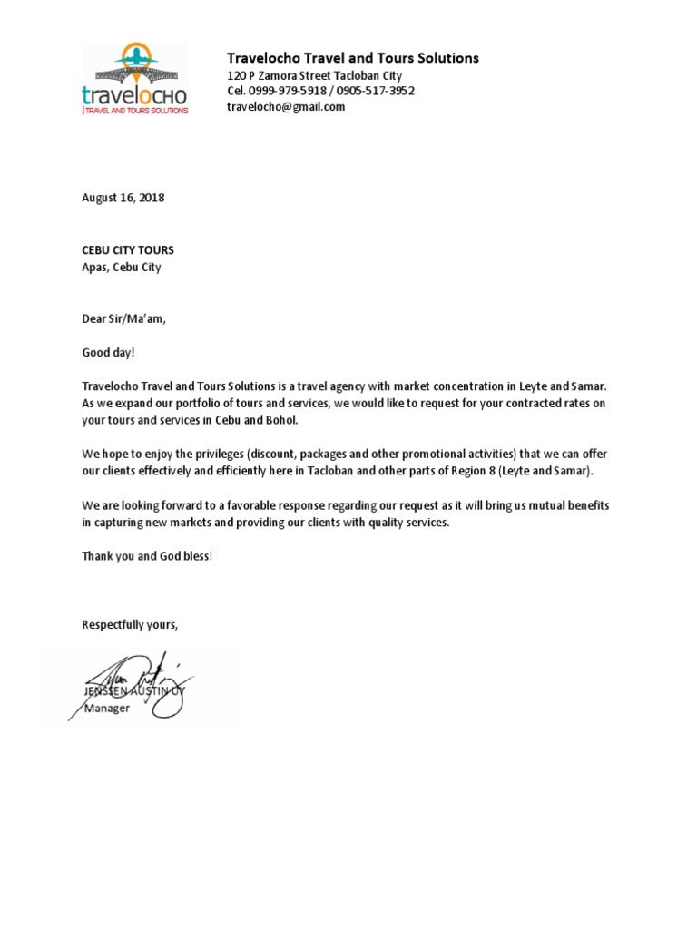 Cebu City Tours - Request Contracted Rates | PDF