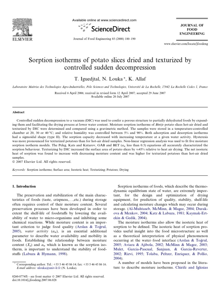 Jurnal Kentang 6 | PDF | Adsorption | Hysteresis