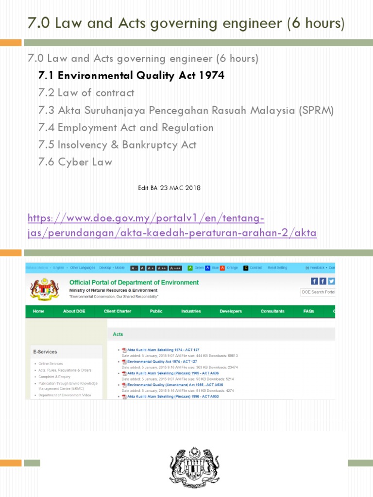 Environmental Laws for Engineers | PDF | Pollution | Waste Management