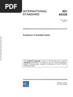 IEC 60228: Conductors of Cables | PDF | International Electrotechnical ...