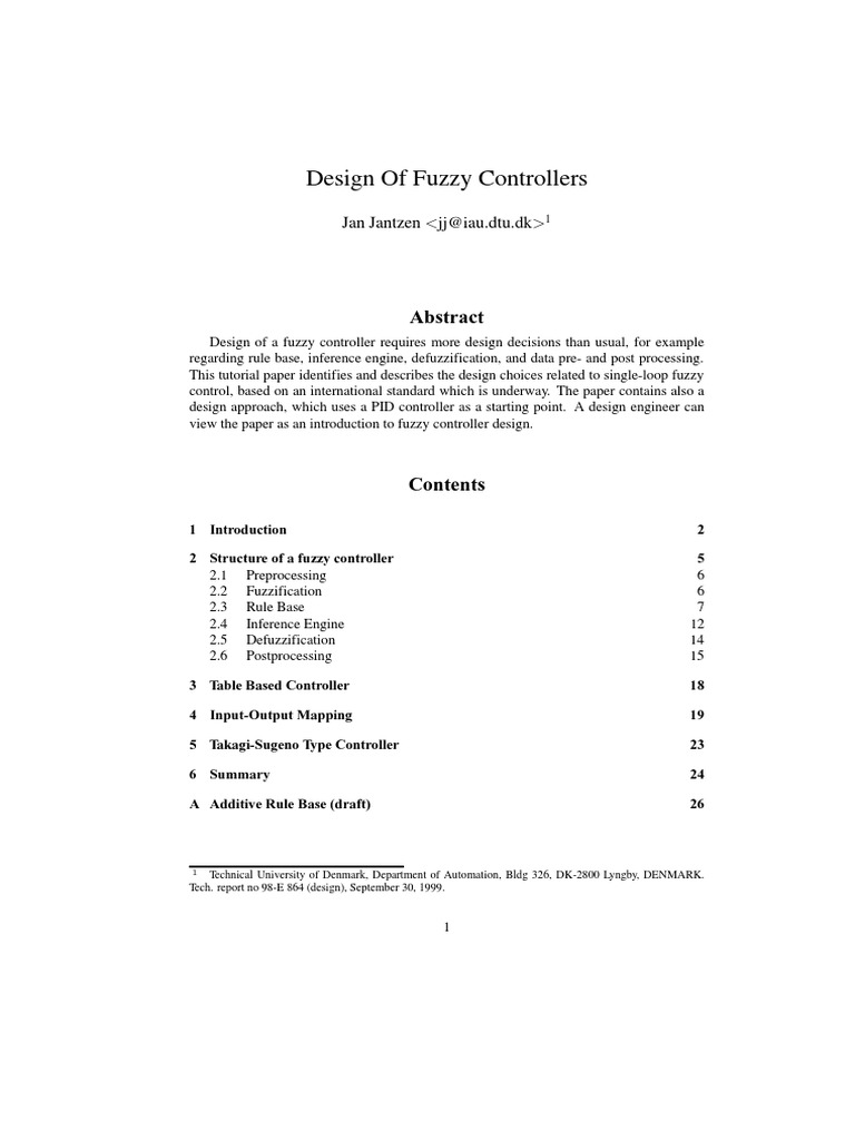 Fuzzy Controller Design Guide | PDF | Control Theory | Stability Theory