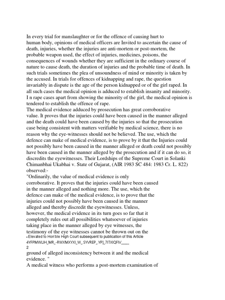 An Analysis of Post Mortem Report | PDF | Expert Witness | Polygraph