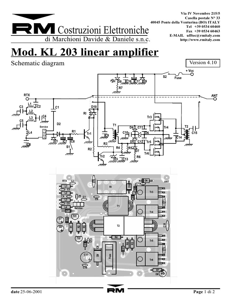 Rm kl203-p amplifier
