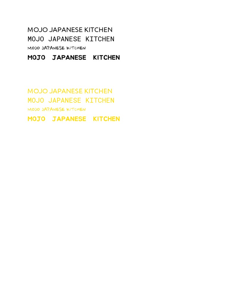 Mojo Logo Lettertypes 1 | PDF | Wellness