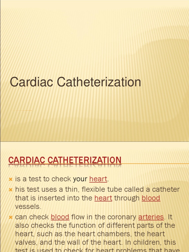 Cardiac Catheterization | PDF | Percutaneous Coronary Intervention | Heart
