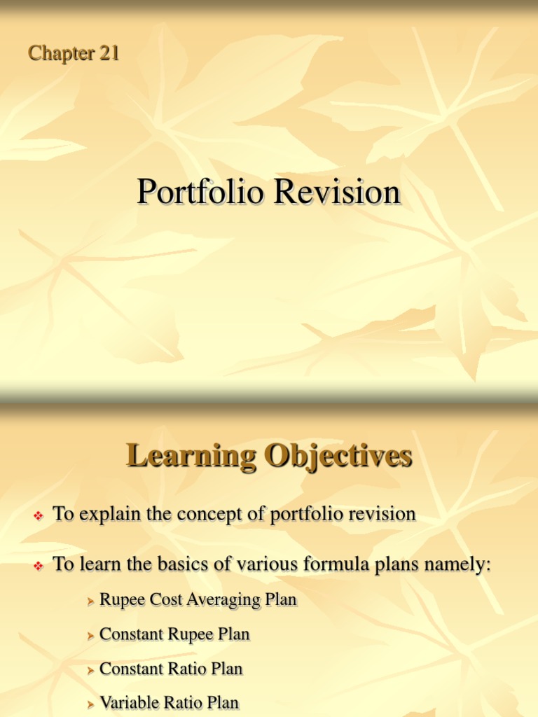 Portfolio Revision | PDF | Active Management | Stocks