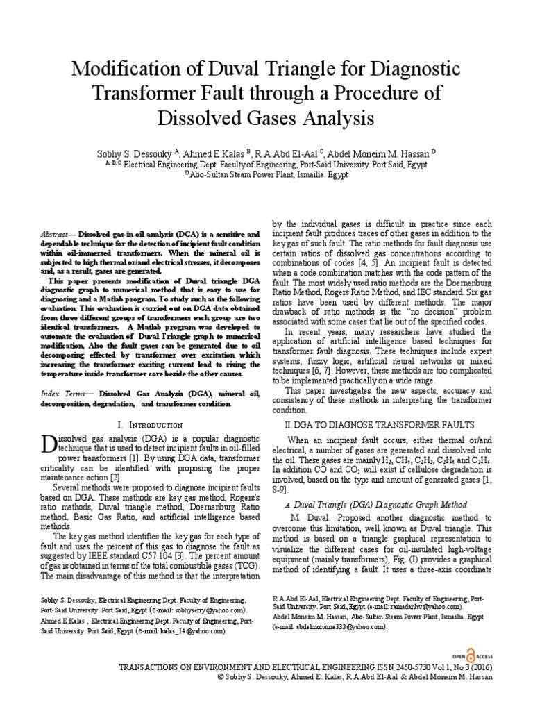 Modification of Duval Triangle For Diagnostic Tran | PDF | Transformer ...