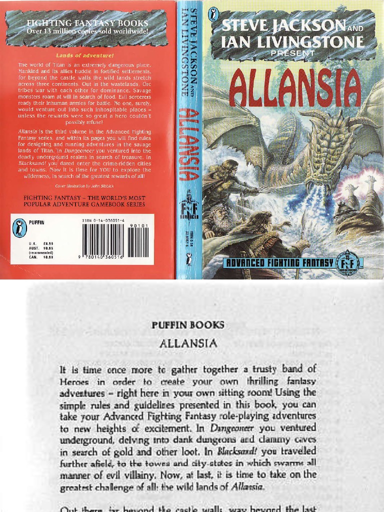 Advanced Fighting Fantasy - Allansia PDF | PDF