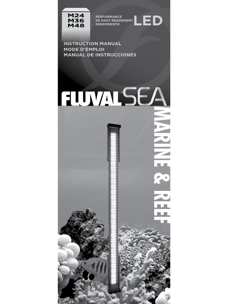 Fluval Sea A3983 A3984 A3985 Marine Reef Performance Led Instructions ...