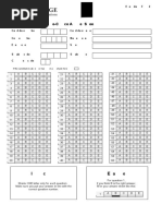 Answer Sheet Sample For Shading | PDF | Tests | Student Assessment And ...